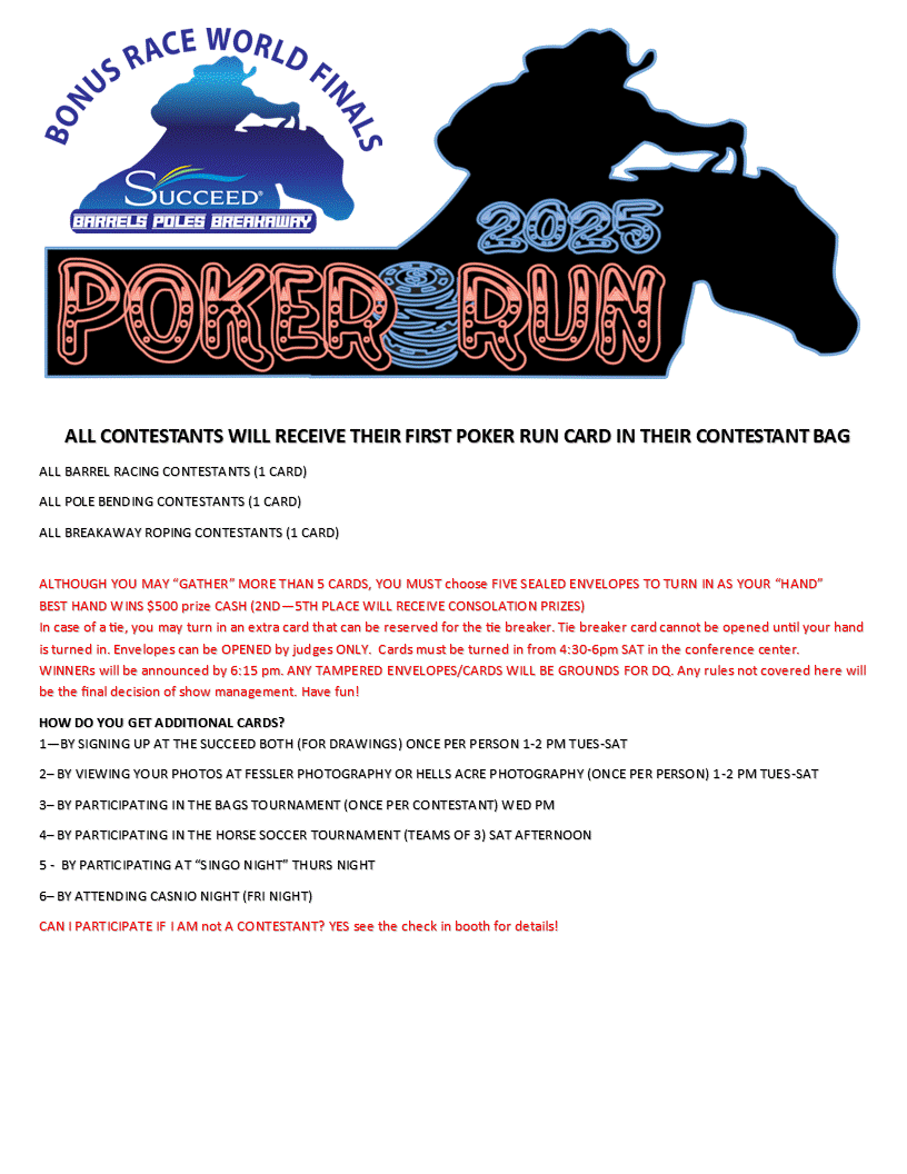 Run for the Bonus | Bonus Race Finals | Barrel Racing and Breakaway ...